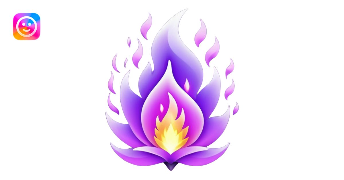 purple fire emoji | AI Emoji Generator