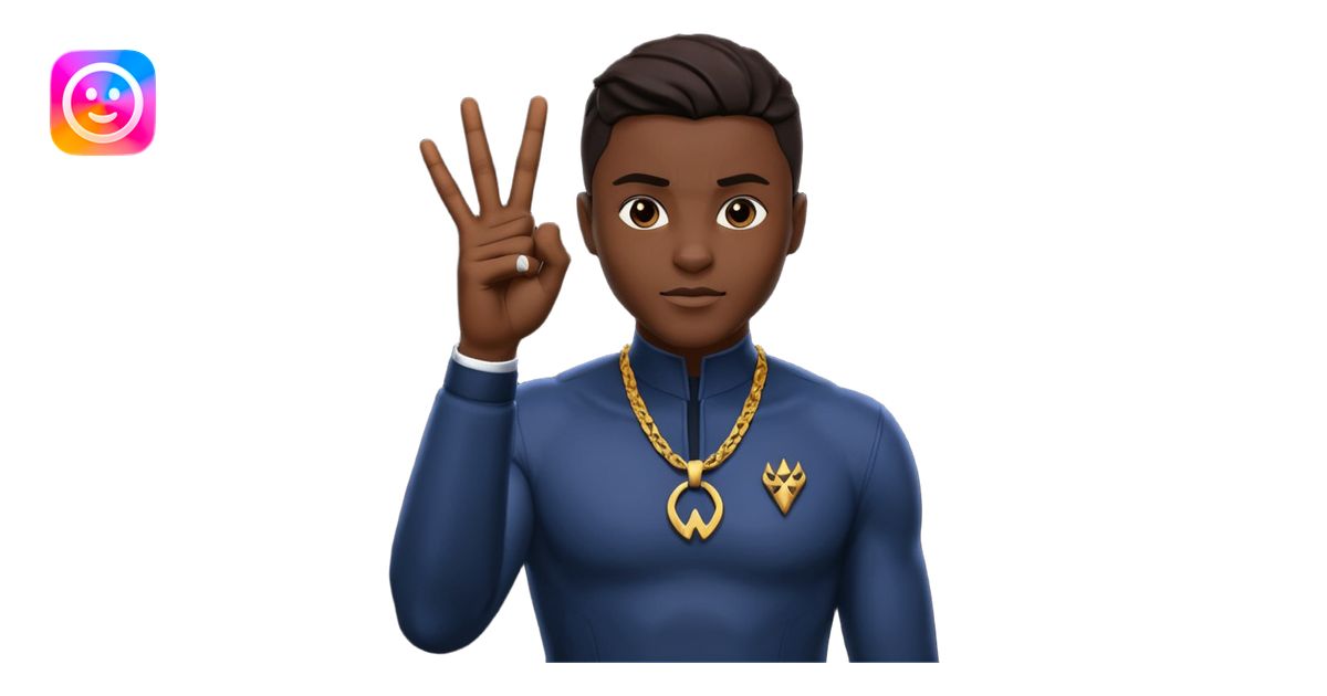 Wakanda forever hand sign 🙅 emoji | AI Emoji Generator