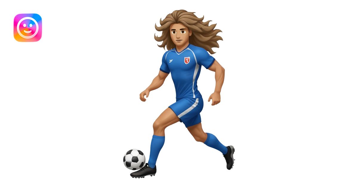 Long Haired Football Players, Footballer with flowing hair in jersey ...