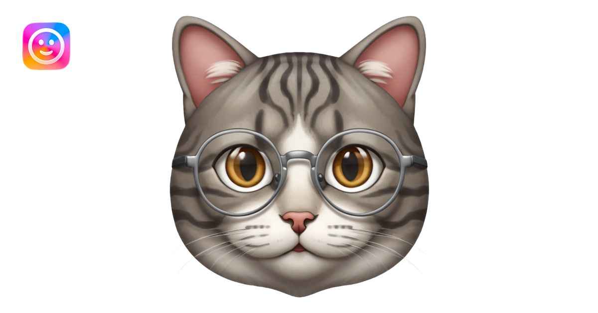 A philosopher cat emoji | AI Emoji Generator