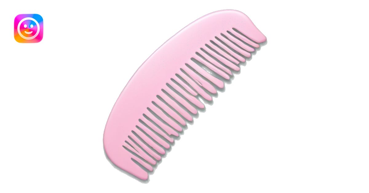 Light pink hair comb emoji | AI Emoji Generator