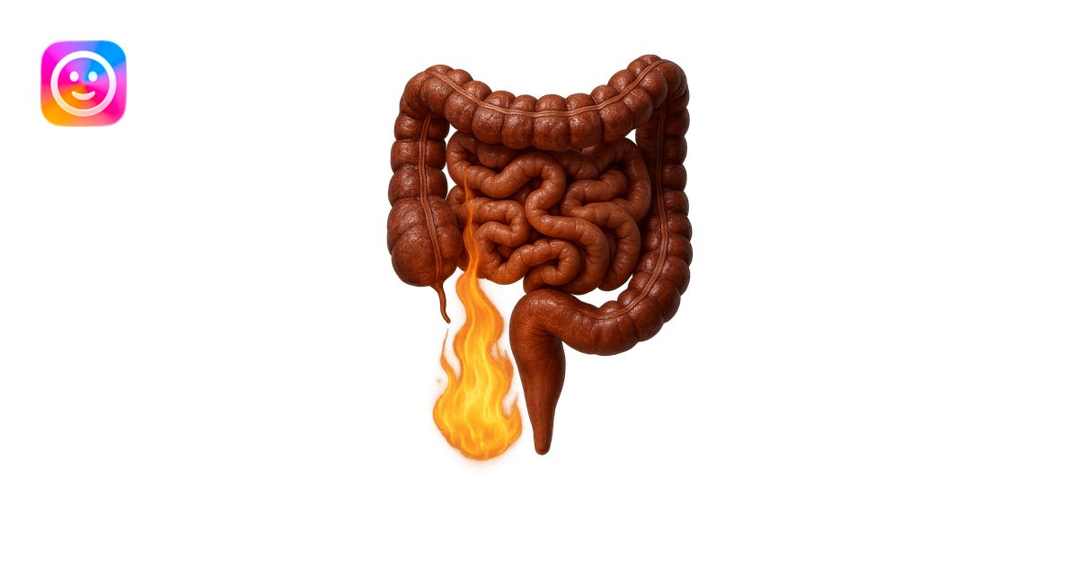 INTESTINO UMANO ANATOMICO REALISTICO con fiamma davanti, IPERREALISTICO ...