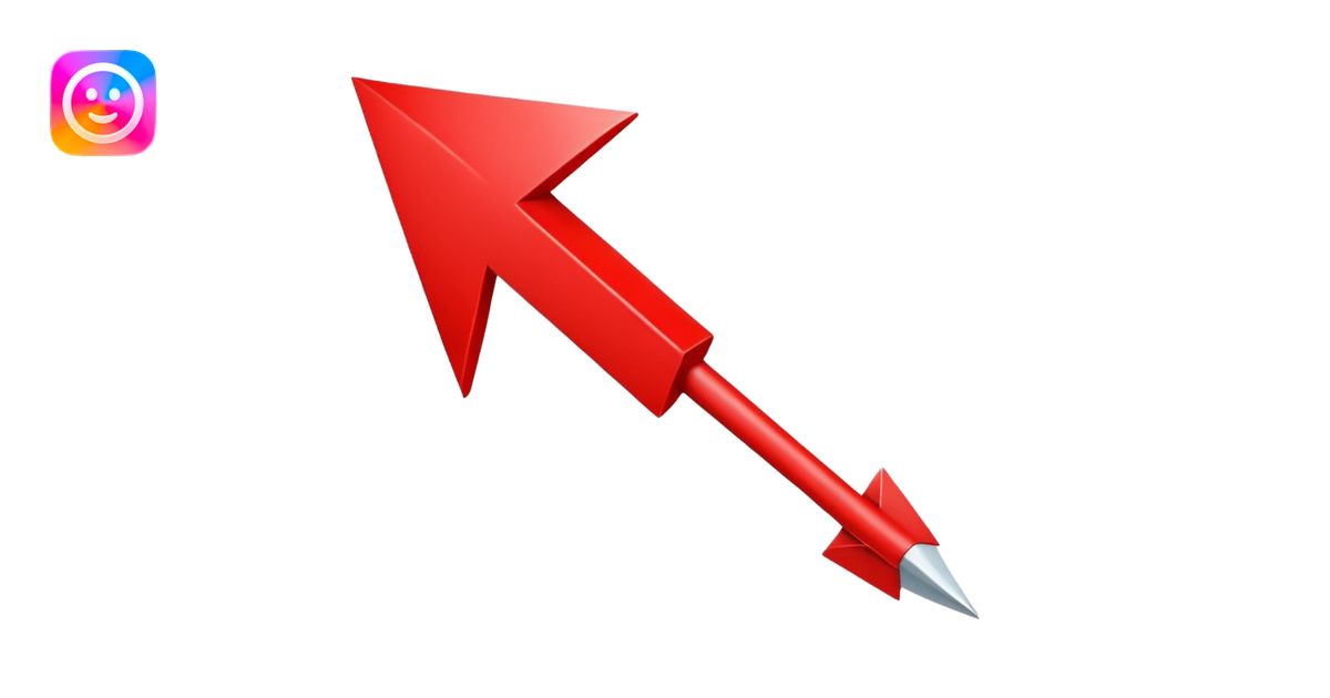 A simple, bold red downward arrow with clean edges, solid fill, and a ...