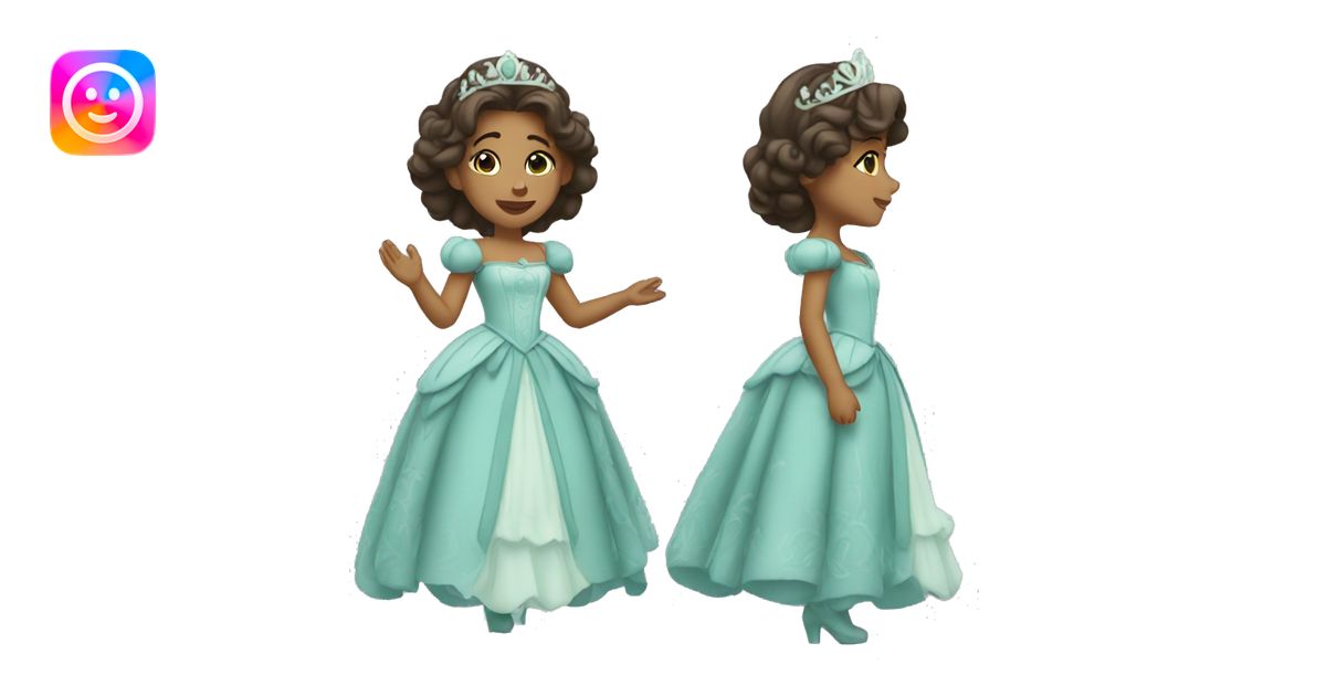 Princess giving curtsy emoji | AI Emoji Generator