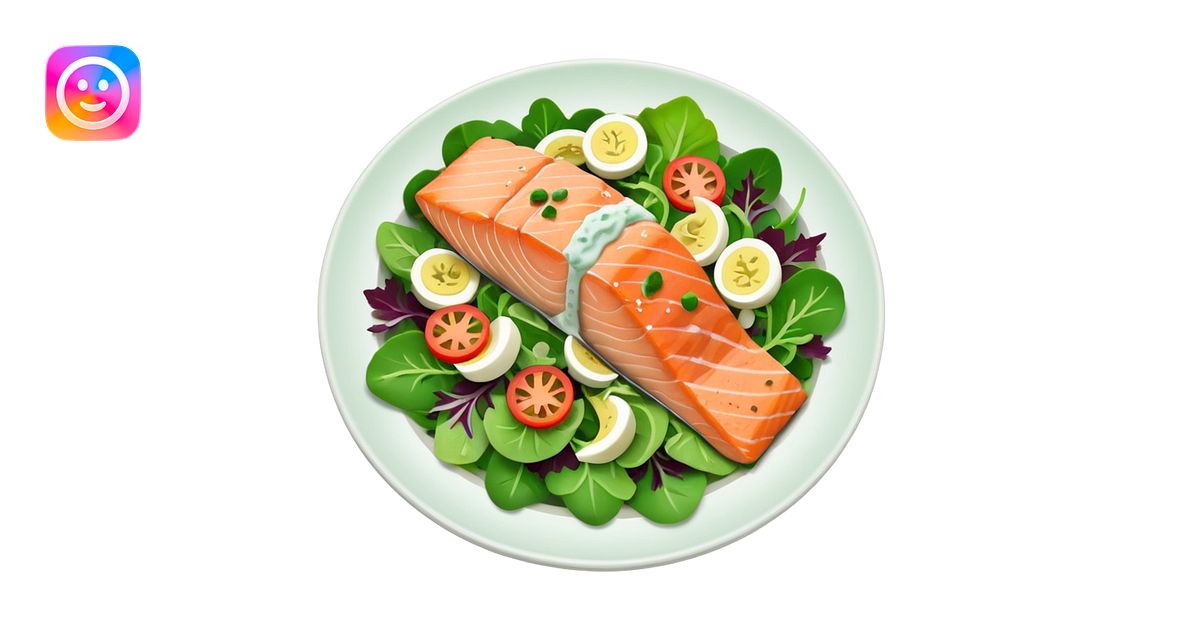 salmon salad emoji | AI Emoji Generator