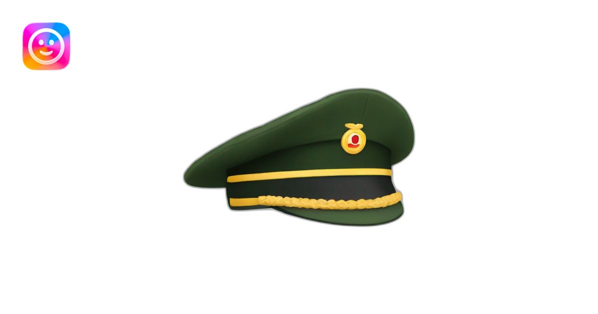 a Military cap emoji | AI Emoji Generator