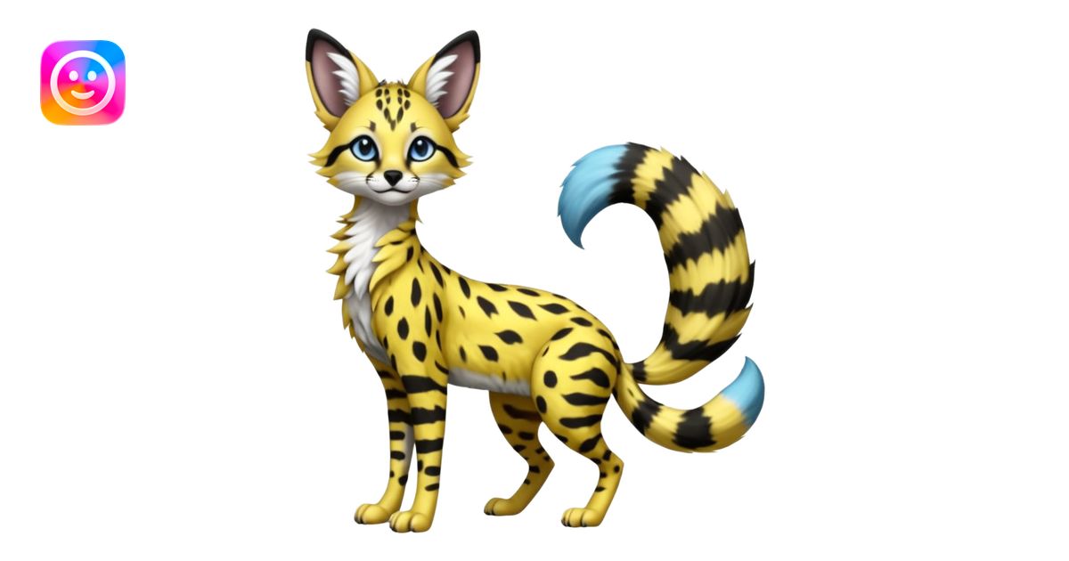 beautiful elegant spotted hype-realistic, black-maned, vibrant yellow ...