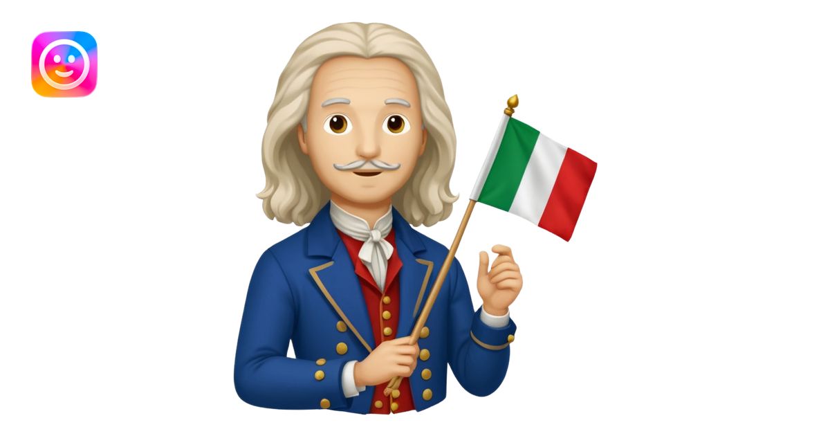 antonio vivaldi italian flag emoji | AI Emoji Generator