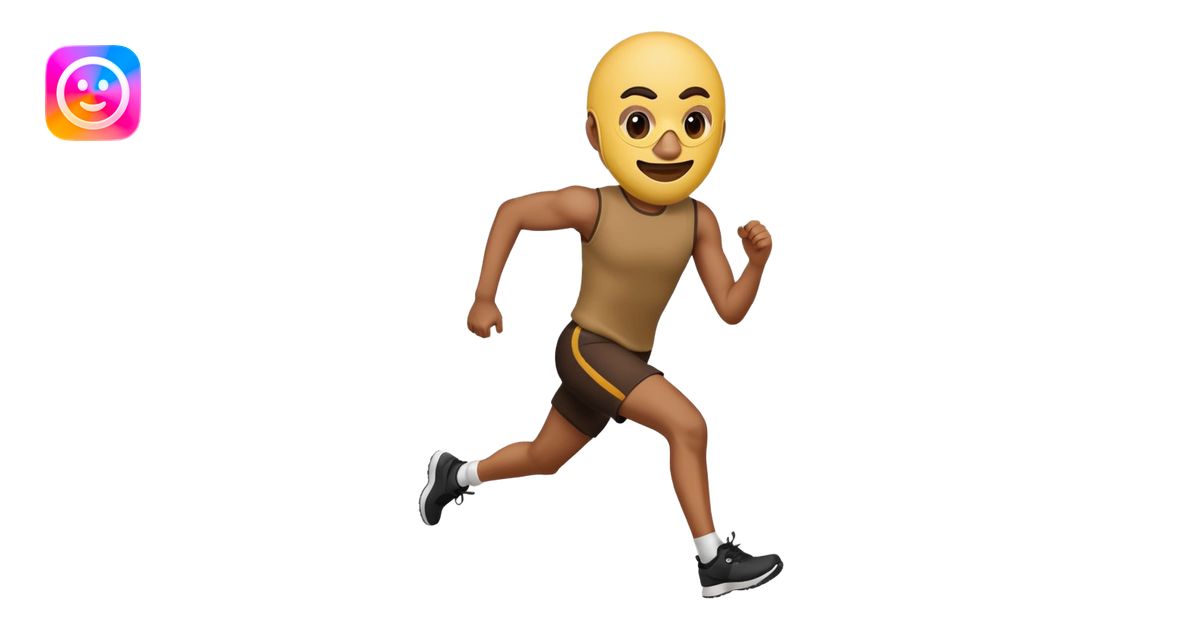 running emoji runner emoji person running emoji emoji | AI Emoji Generator