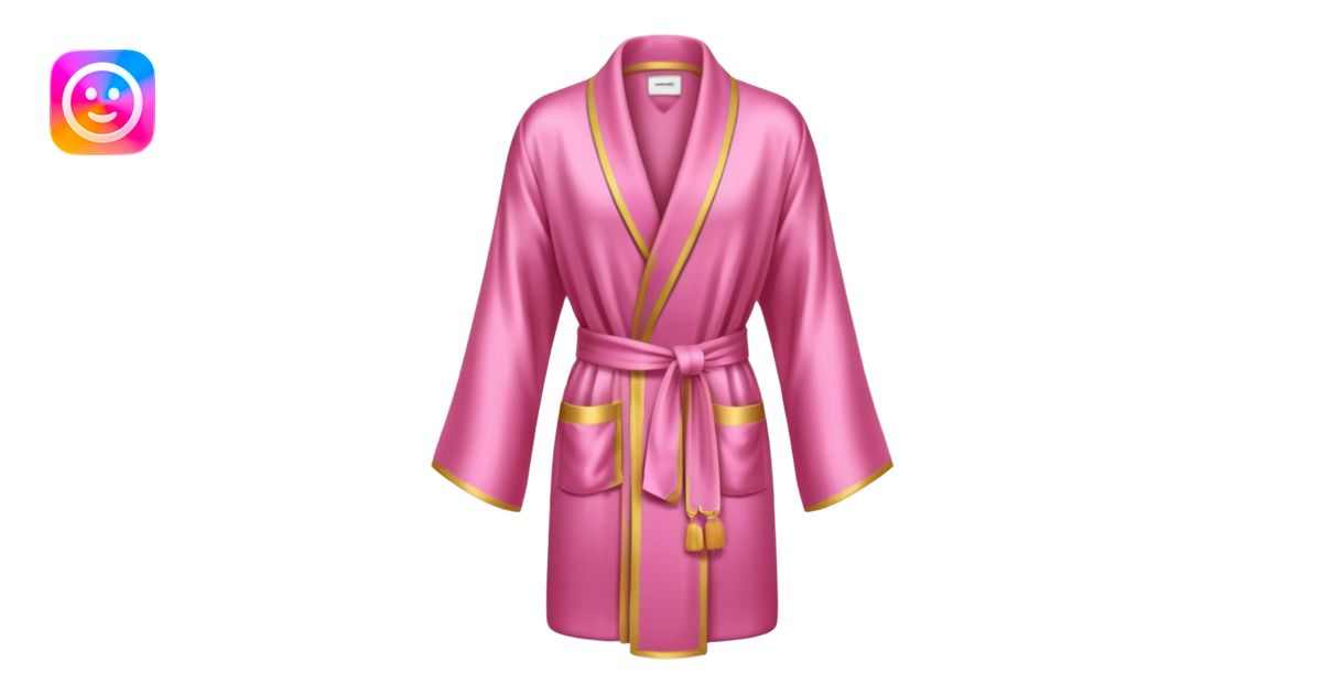 pink silk robe emoji | AI Emoji Generator