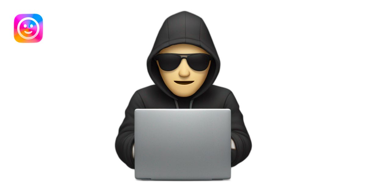 hacker using computer emoji | AI Emoji Generator
