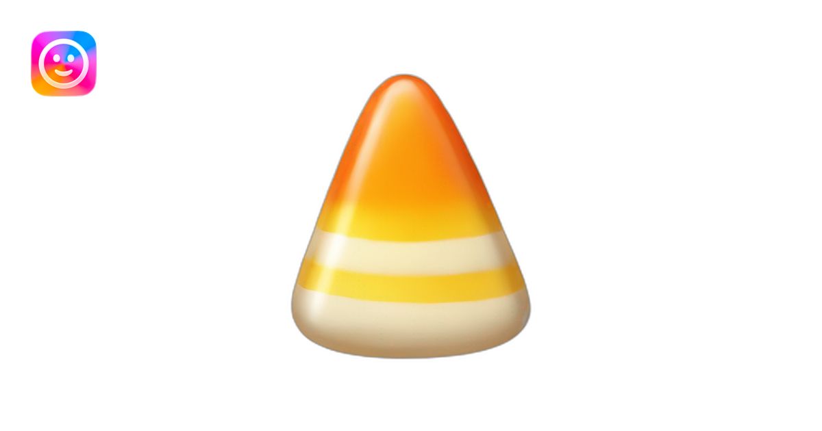 Piece of Candy corn emoji | AI Emoji Generator