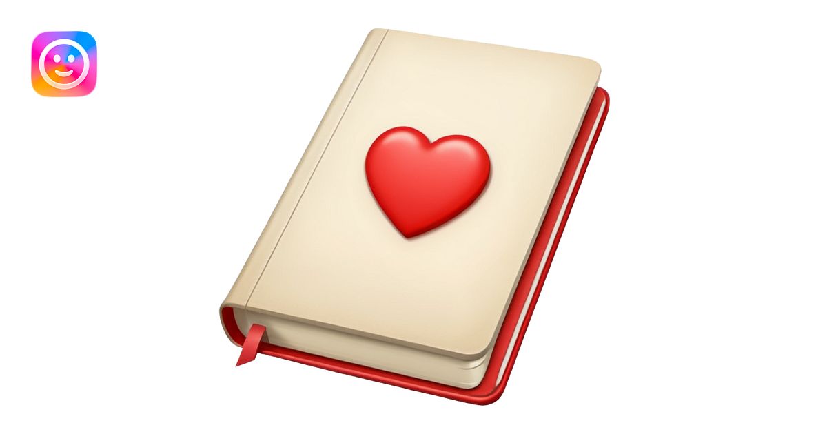 Aesthetic light red note journal book emoji | AI Emoji Generator