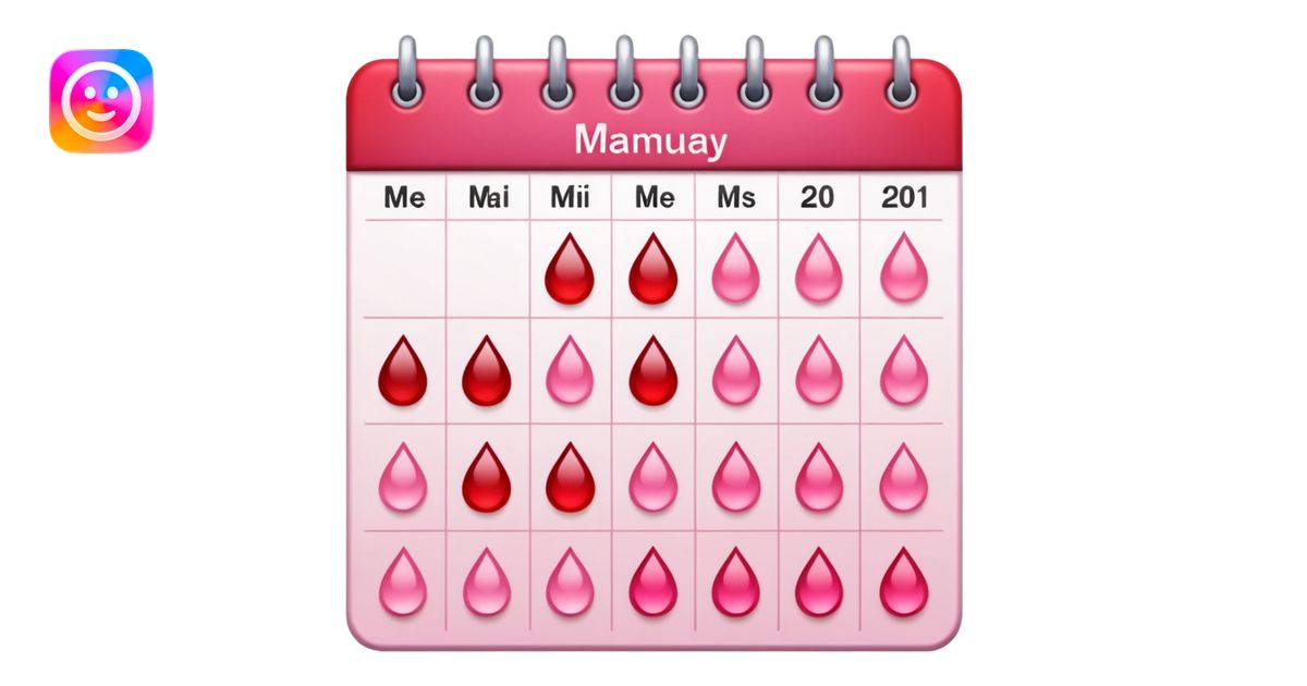 menstrual cycle emoji | AI Emoji Generator