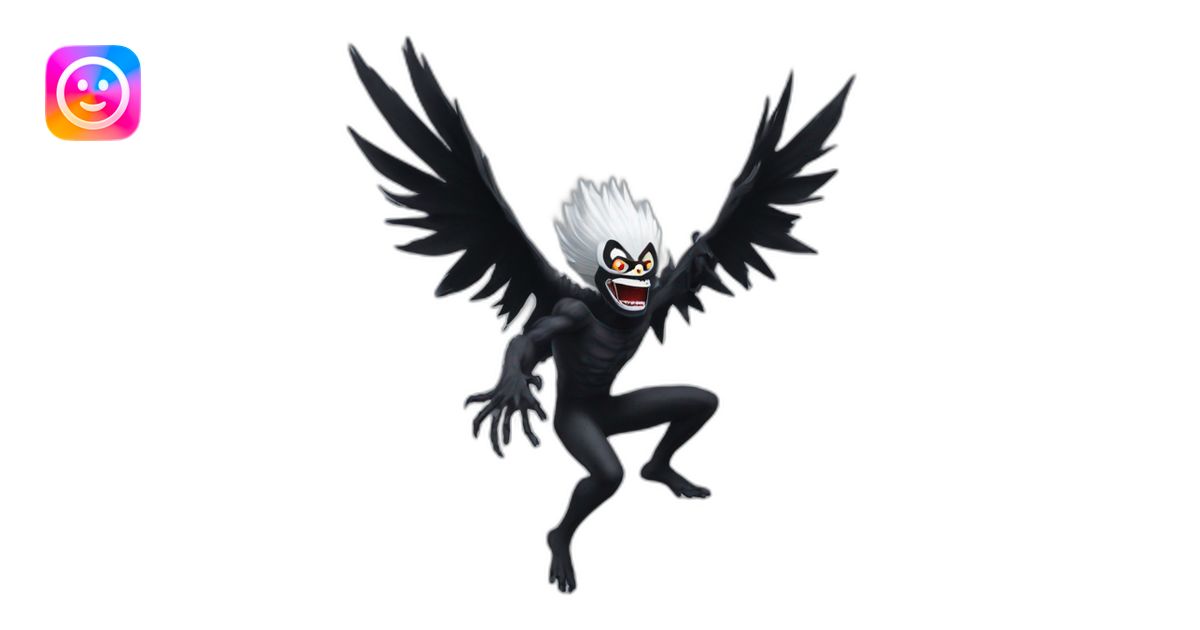 ryuk flying emoji | AI Emoji Generator