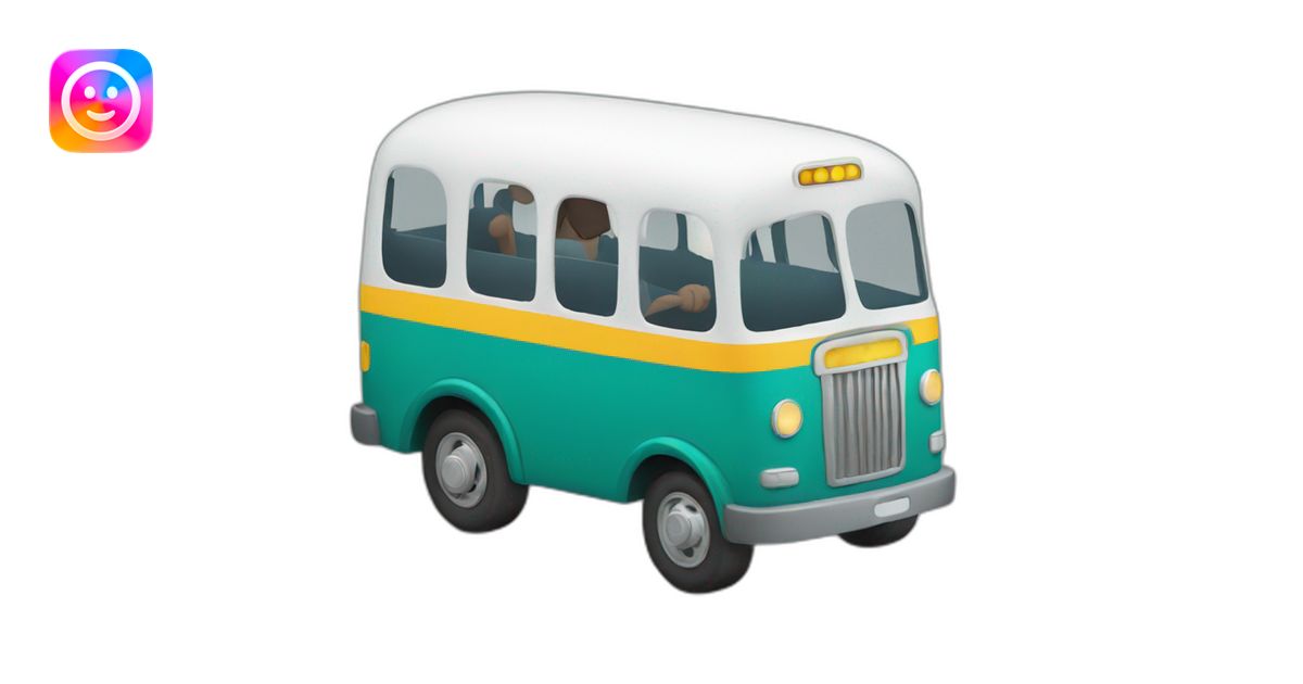 Driving a bus emoji | AI Emoji Generator
