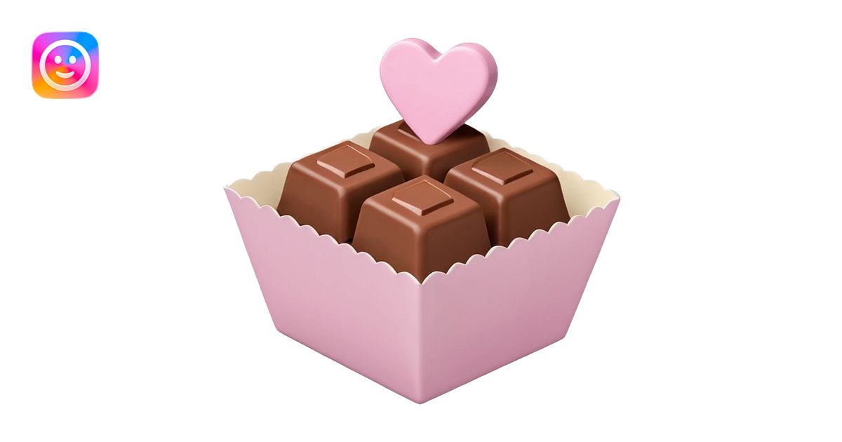 Two square milk chocolate , Each praline is a sharp-edged cube with ...