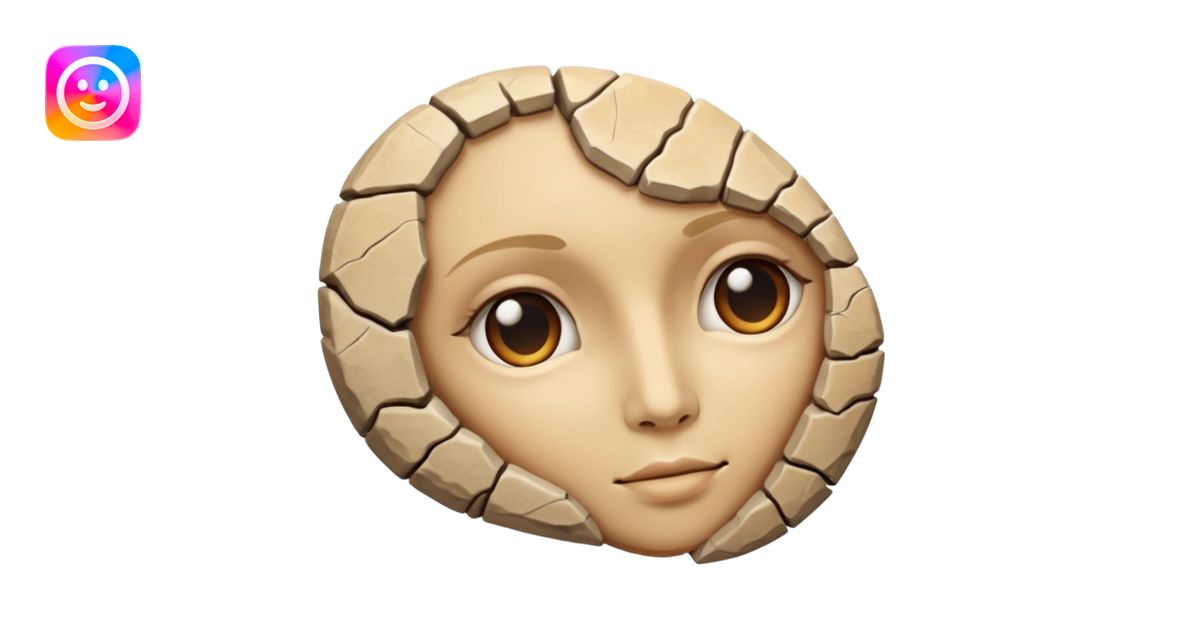 Fossil of a woman emoji | AI Emoji Generator