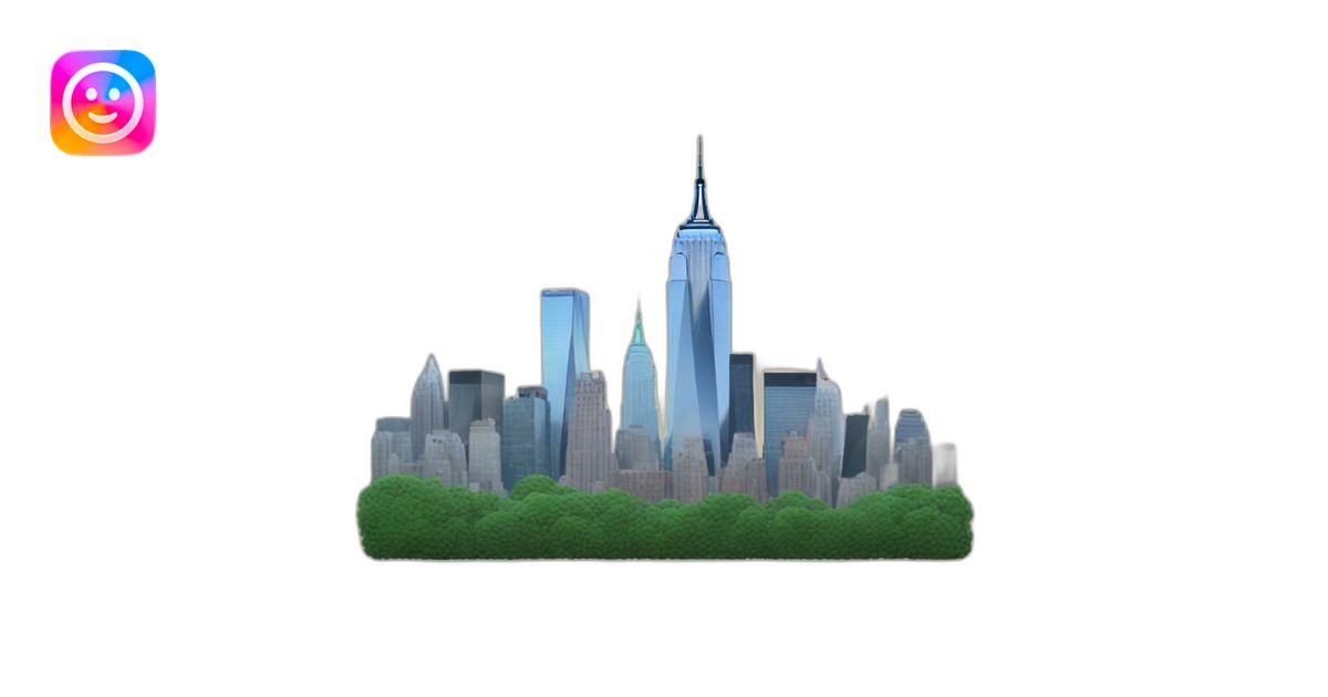 New York City skyline emoji | AI Emoji Generator