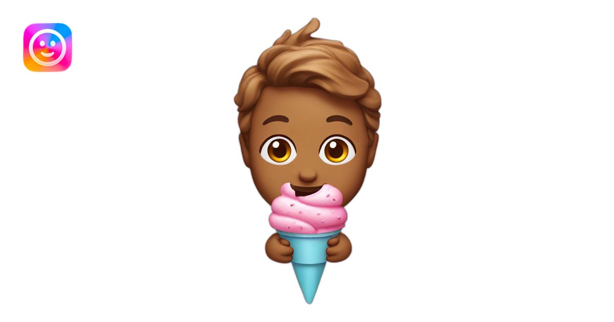 eat icecream emoji | AI Emoji Generator