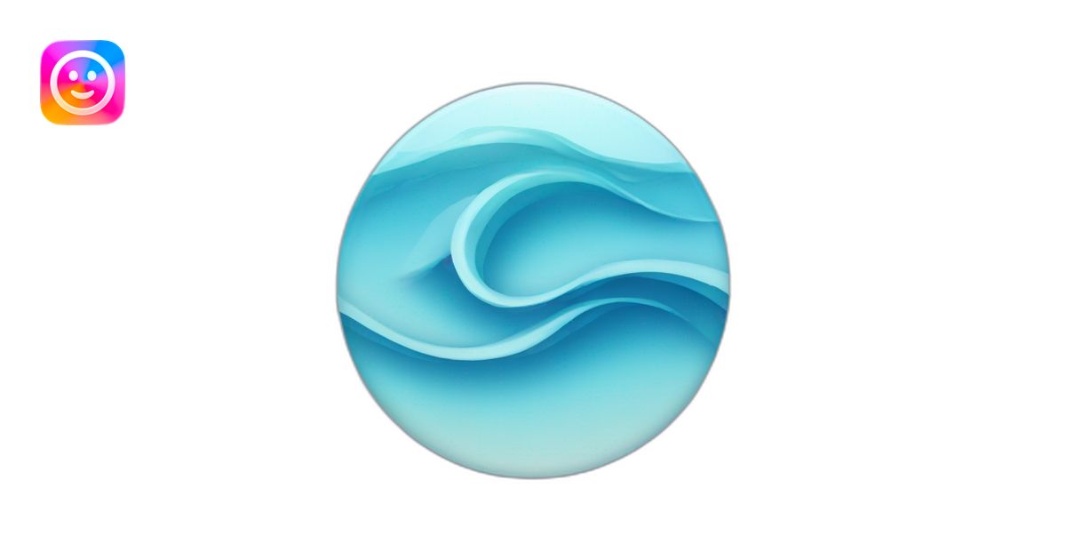 circular water waves emoji | AI Emoji Generator