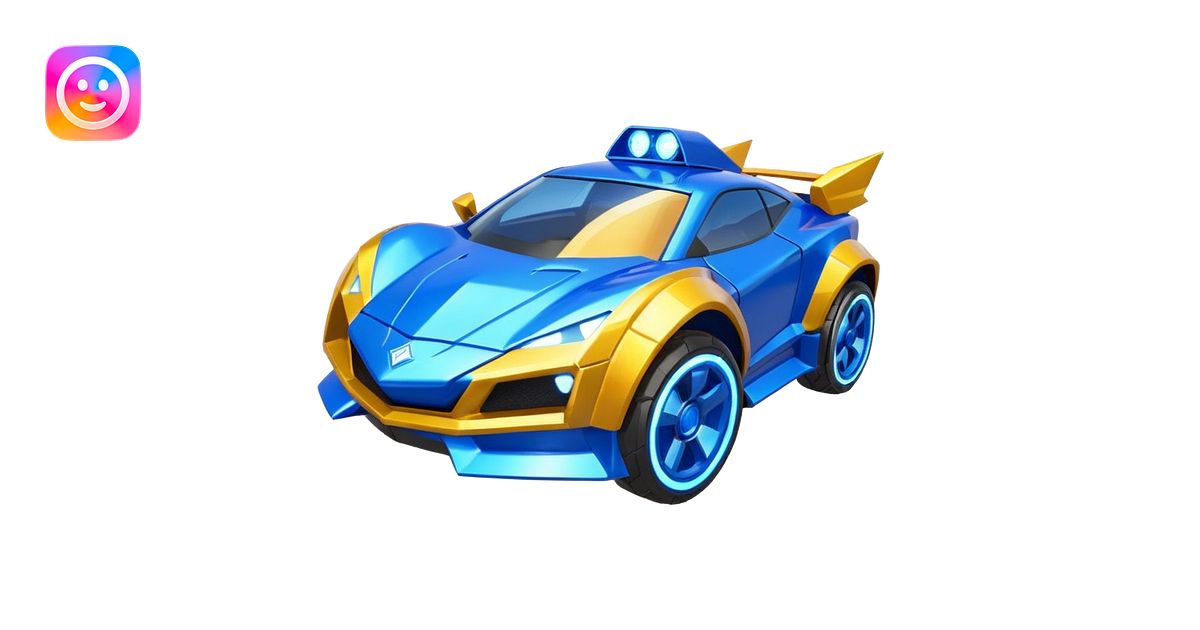 super sonic legend rank from the game rocket league emoji | AI Emoji ...