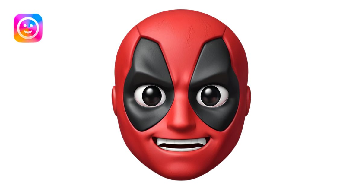 create a deadpool face emoji without body emoji | AI Emoji Generator
