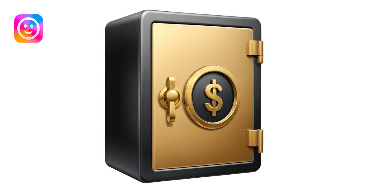 Create a single Apple-style emoji representing assets held in a ...