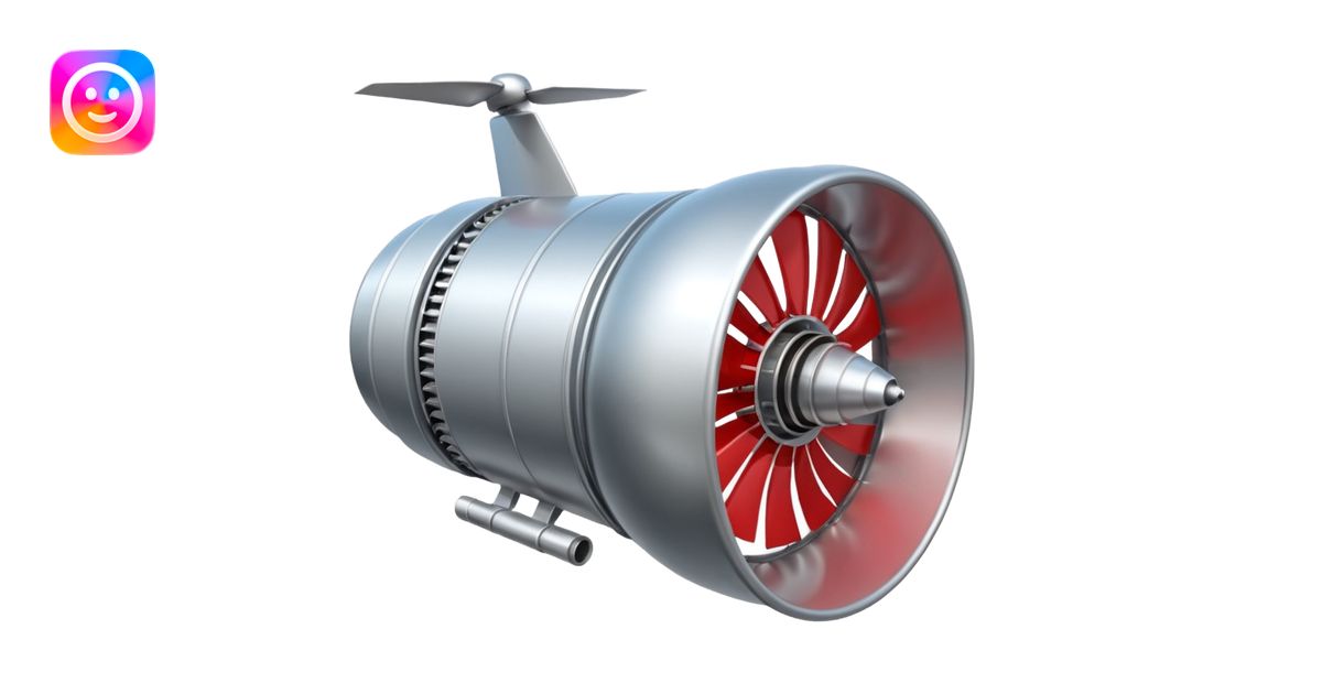 Generate a jet engine for the Russian drone "Geranium-3" emoji | AI ...
