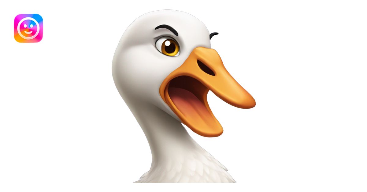 Angry Latina goose emoji | AI Emoji Generator