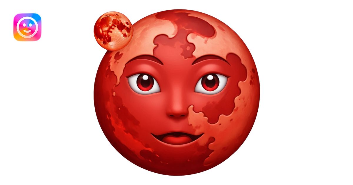 Blood moon emoji | AI Emoji Generator