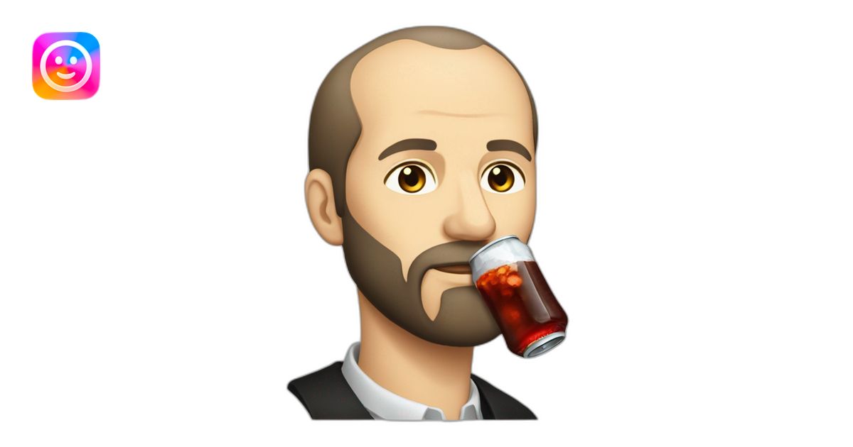 fyodor dostoevsky drinking coke emoji | AI Emoji Generator