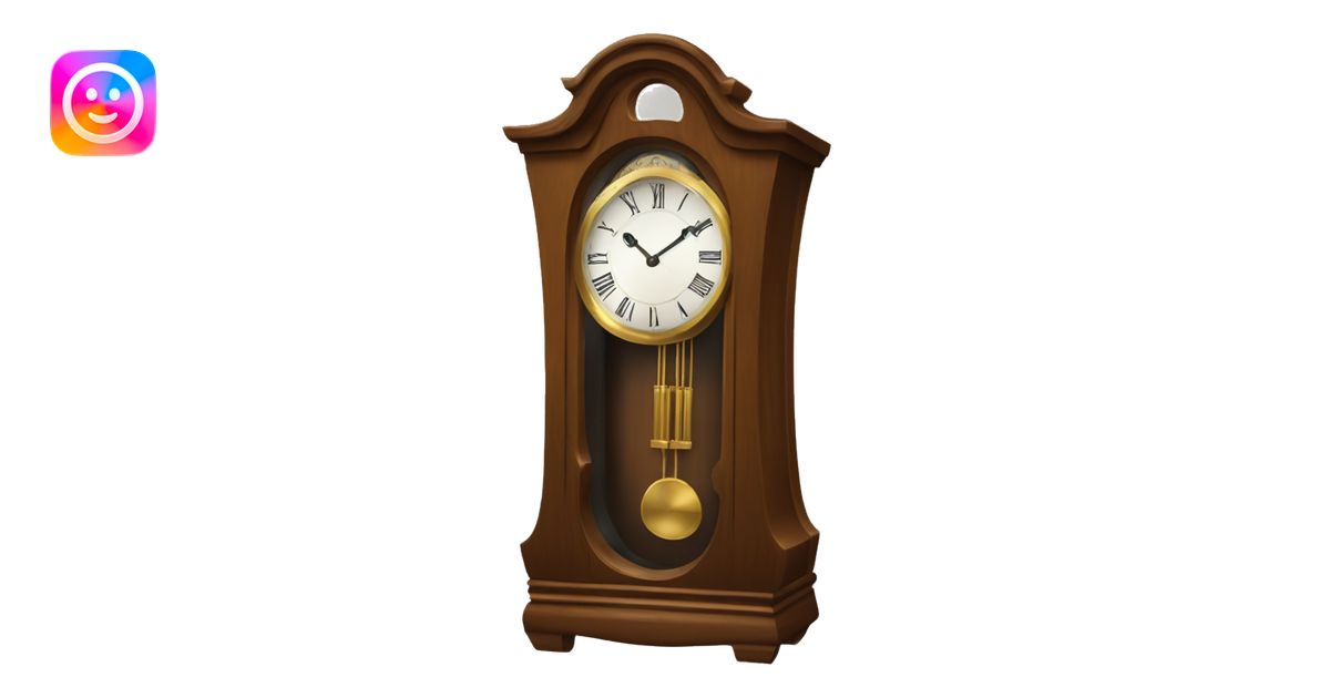 Grandfather clock emoji | AI Emoji Generator