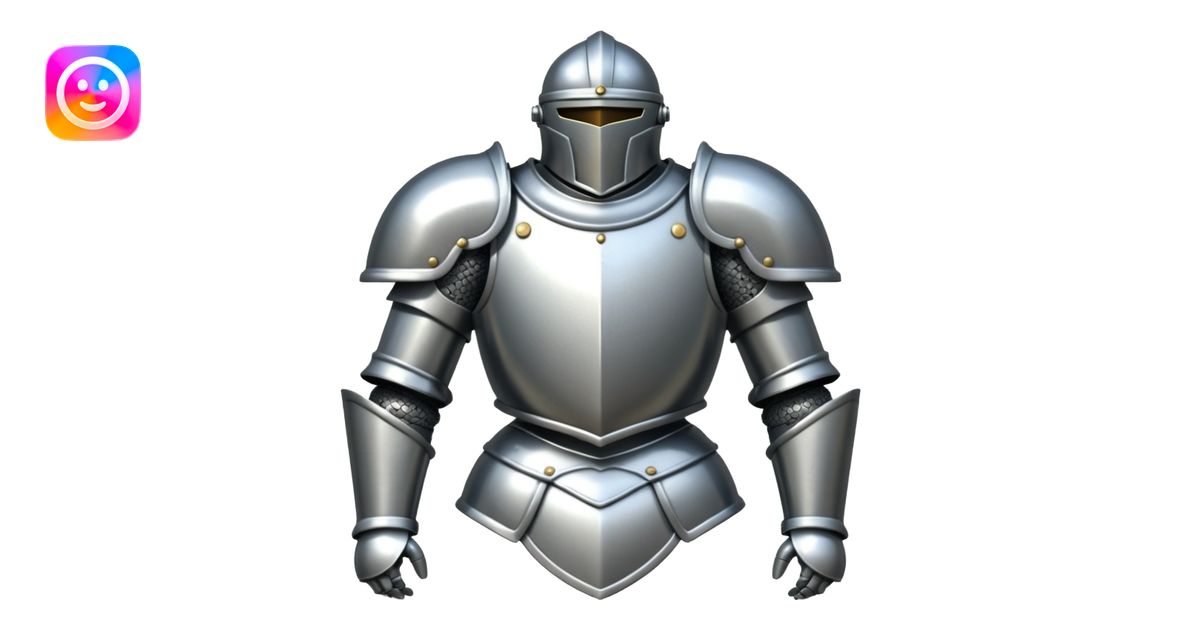 Suit of Armor on display emoji | AI Emoji Generator