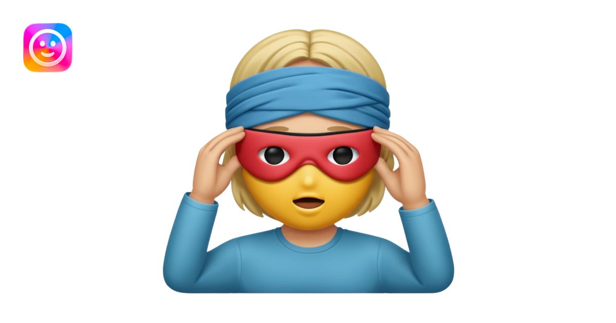 Blindfolded emoji | AI Emoji Generator