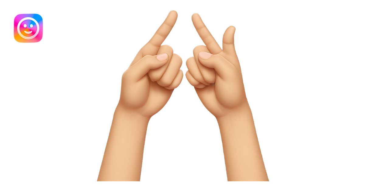 Two hands doing a pinky promise emoji | AI Emoji Generator