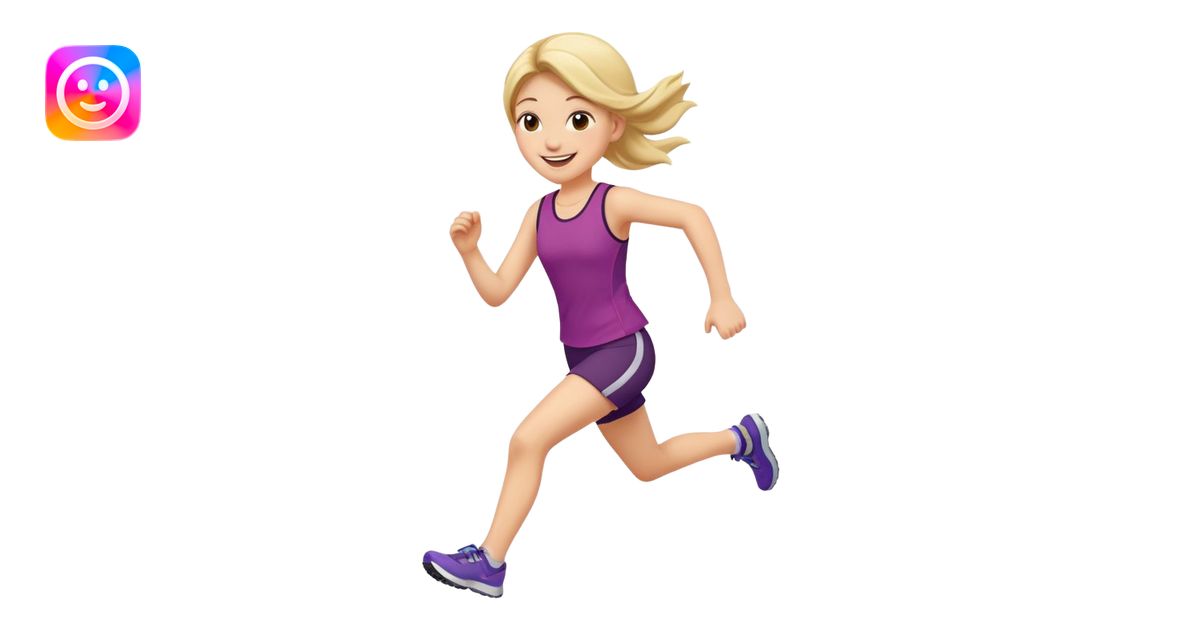 run behind girl emoji | AI Emoji Generator