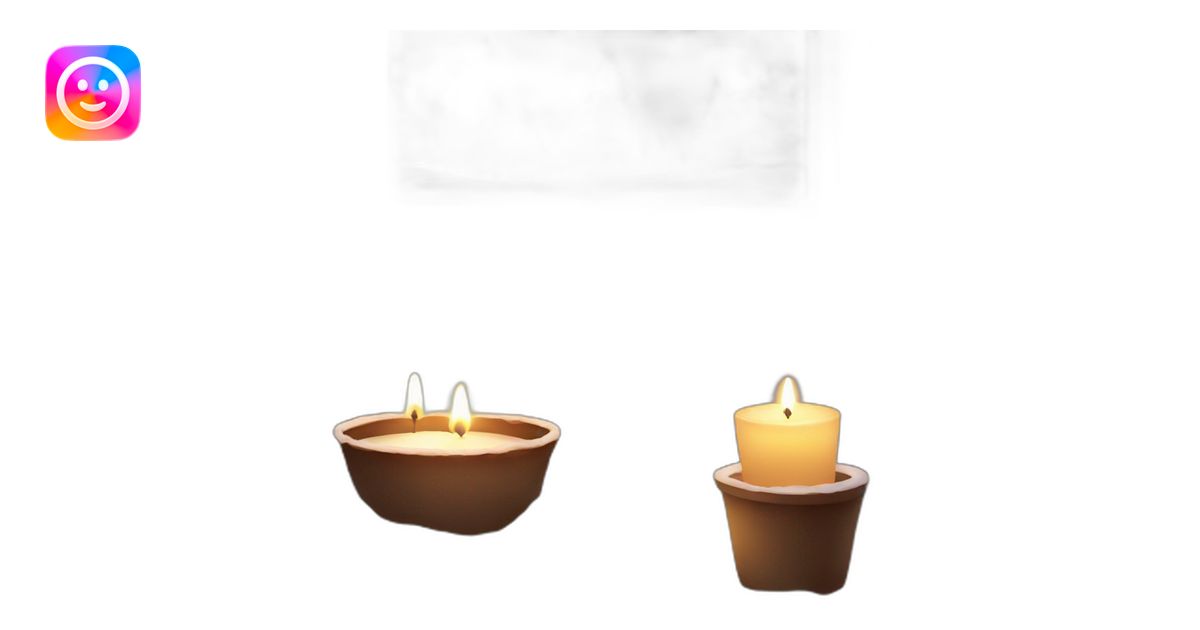 Cozy winter atmosphere candles emoji | AI Emoji Generator