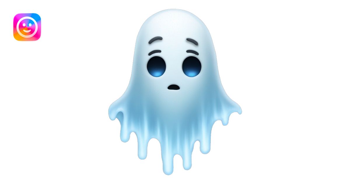 freezing cold ghost emoji | AI Emoji Generator