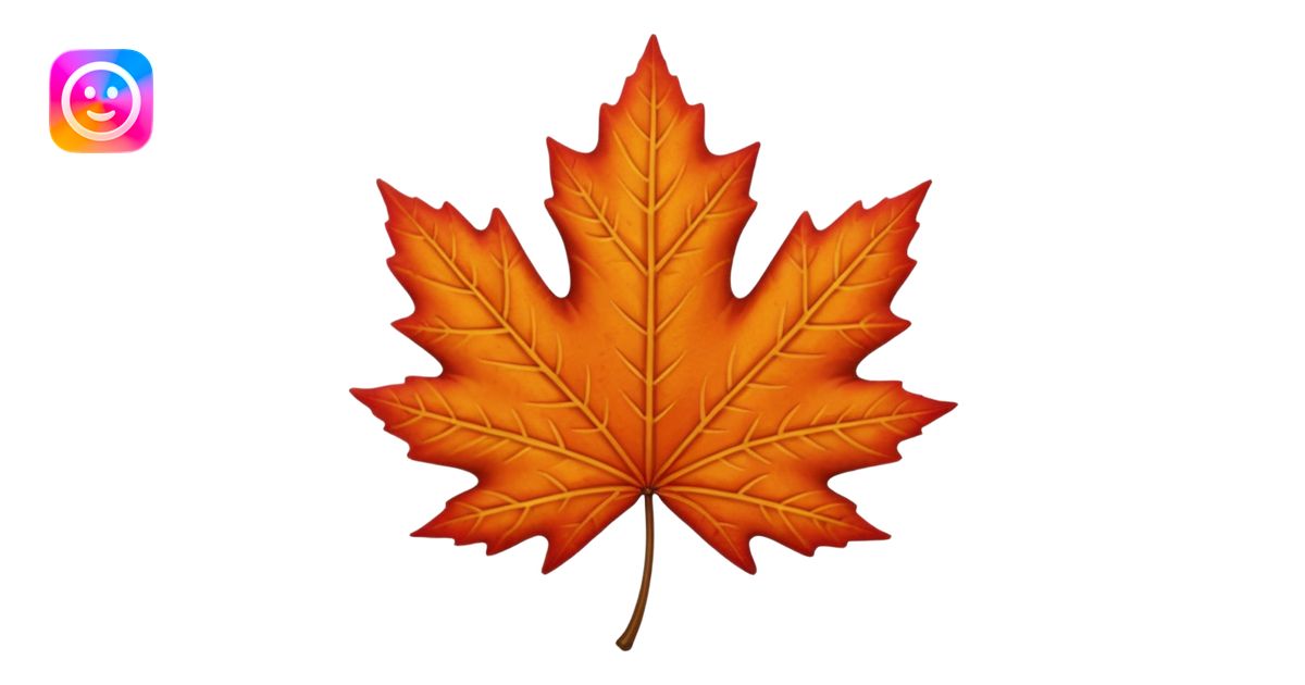 Fall leaf emoji | AI Emoji Generator