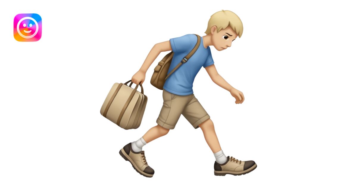 drag your ass (meaning really slow) emoji | AI Emoji Generator