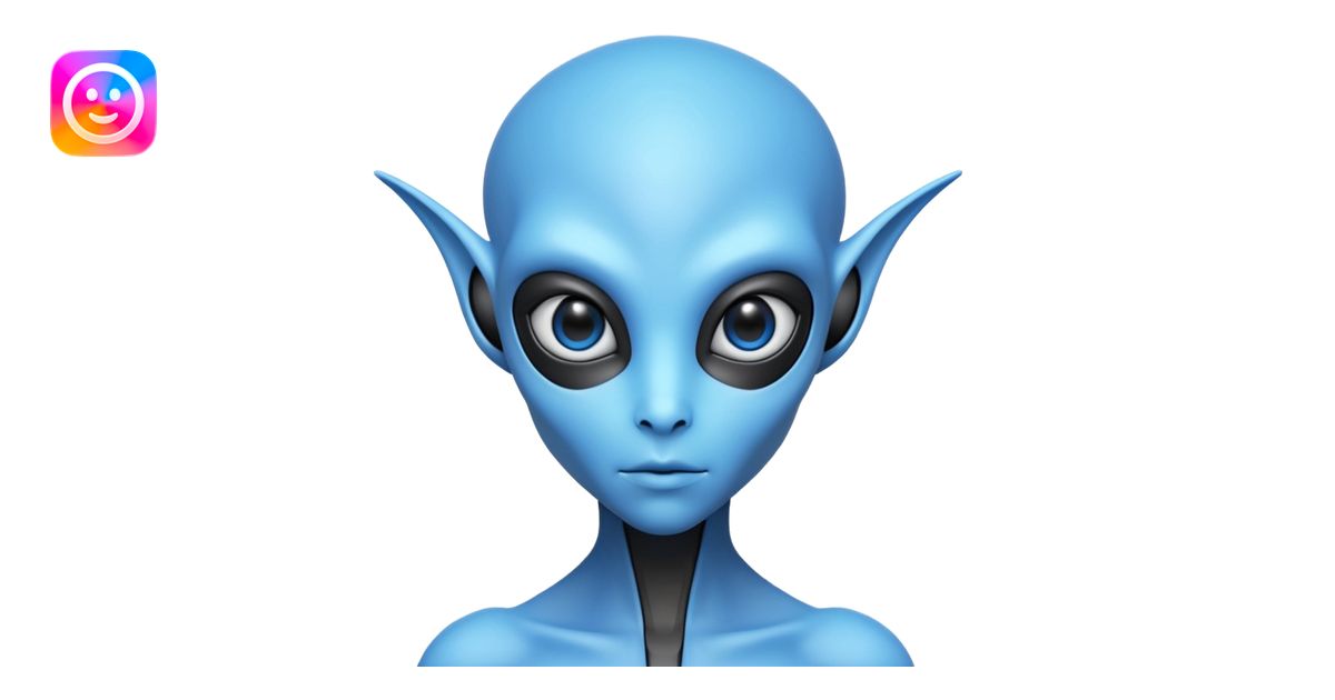 blue aliens look alike humans but very tech emoji | AI Emoji Generator
