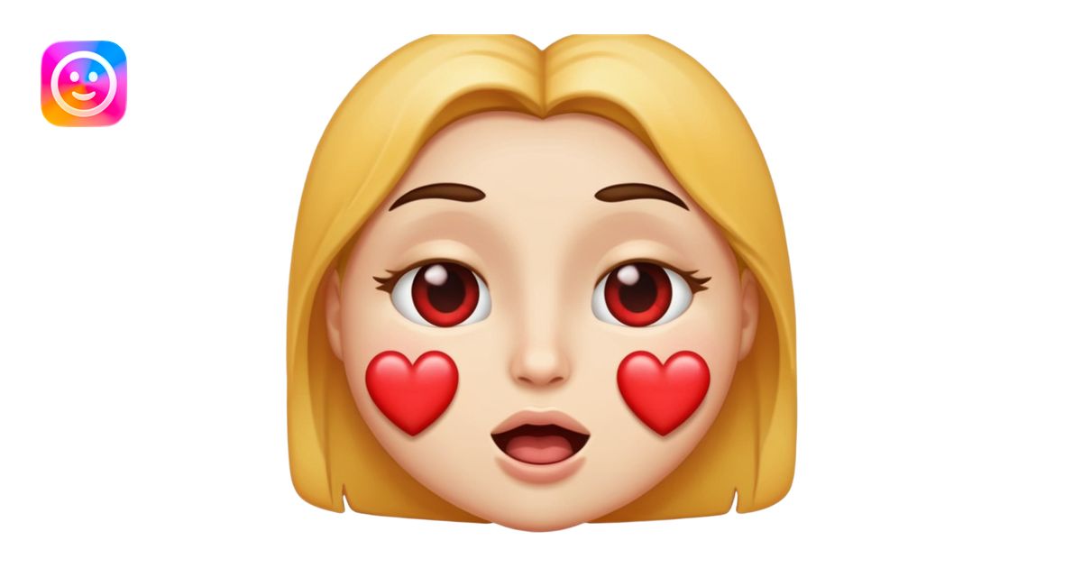Face with heart eyes and drool coming out of mouth emoji | AI Emoji ...