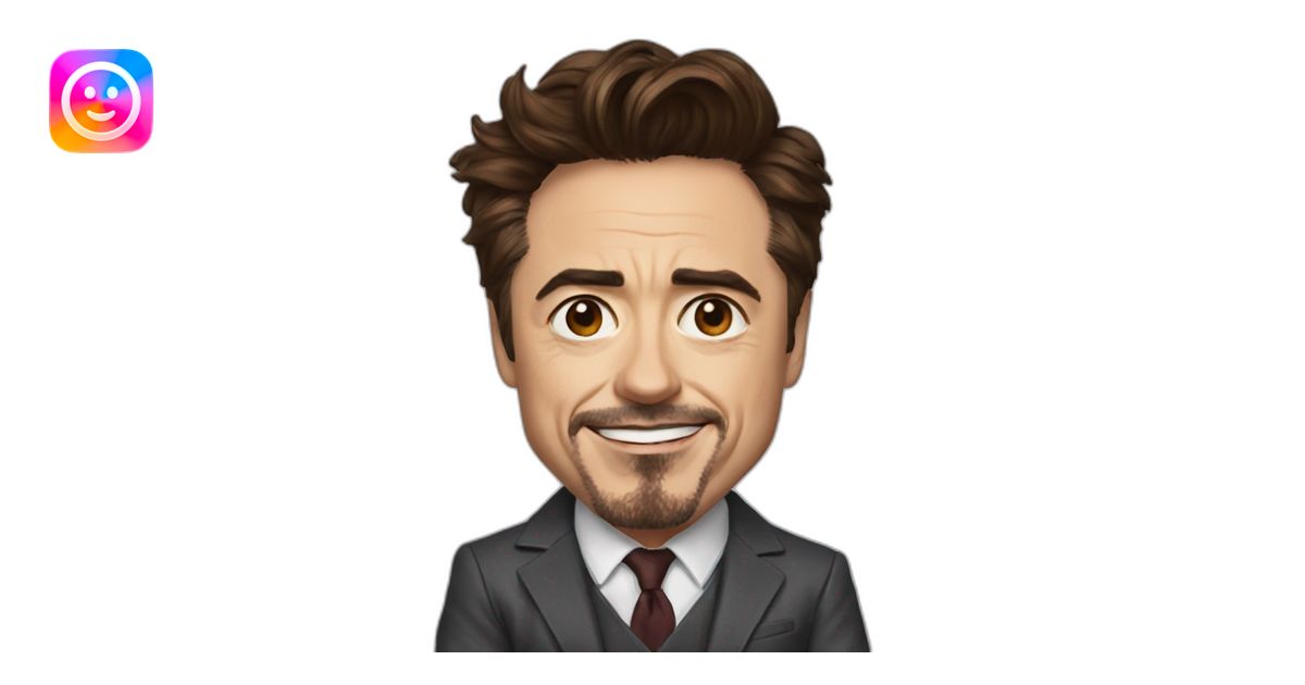 Robert downey junior emoji | AI Emoji Generator