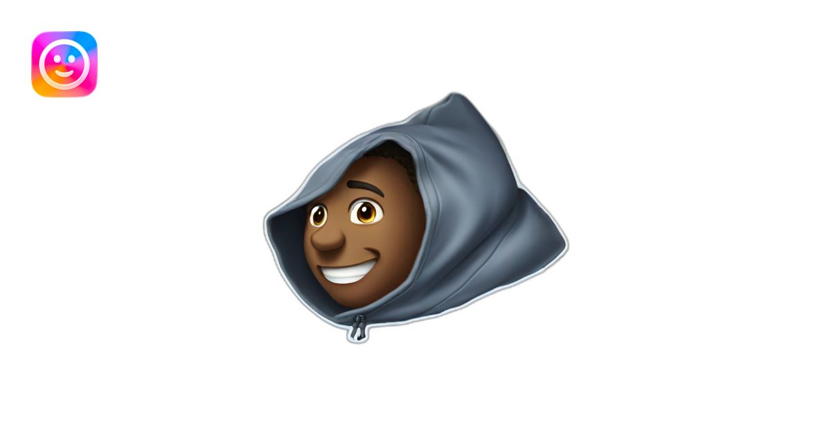 hooded boy staring at sky emoji | AI Emoji Generator
