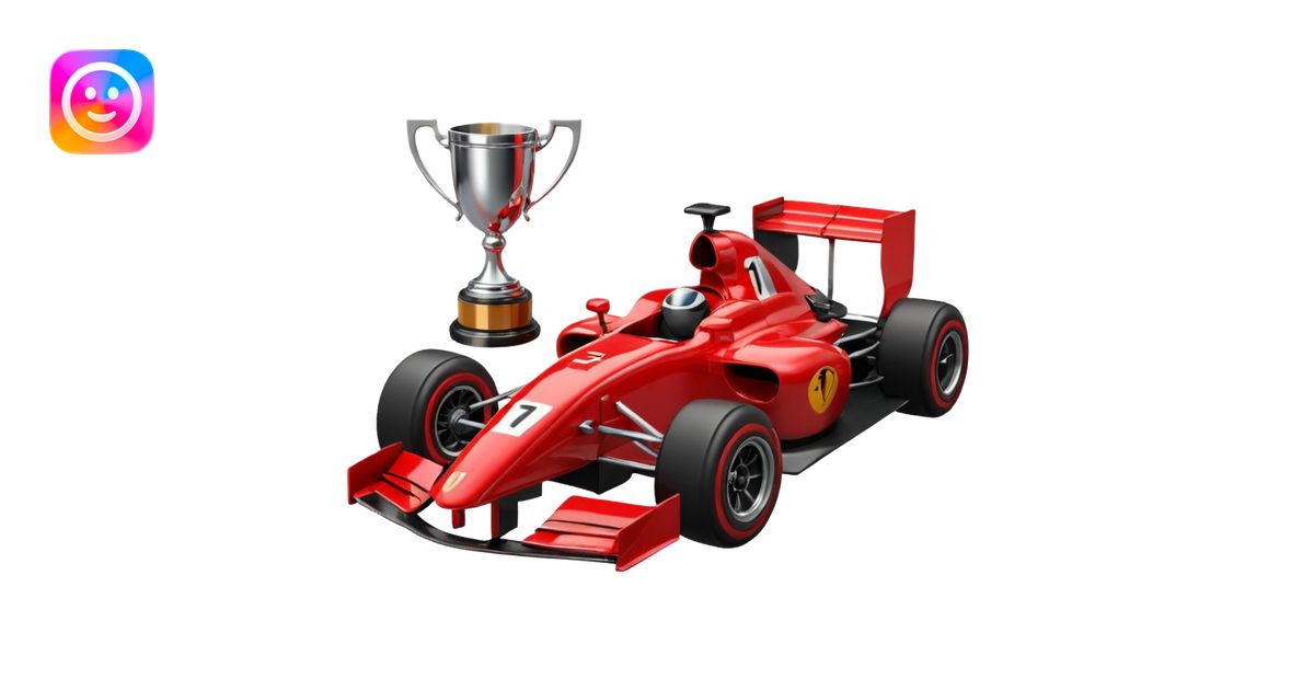 F1 with trophy accent emoji | AI Emoji Generator