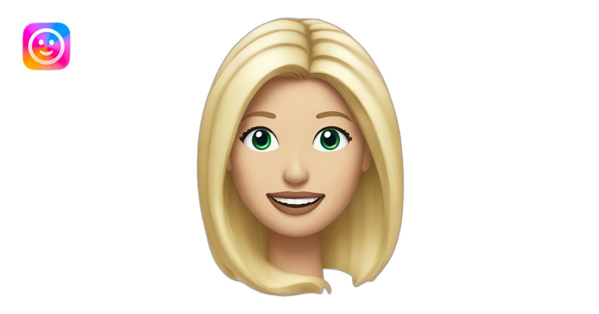holly willoughby with blonde hair emoji | AI Emoji Generator