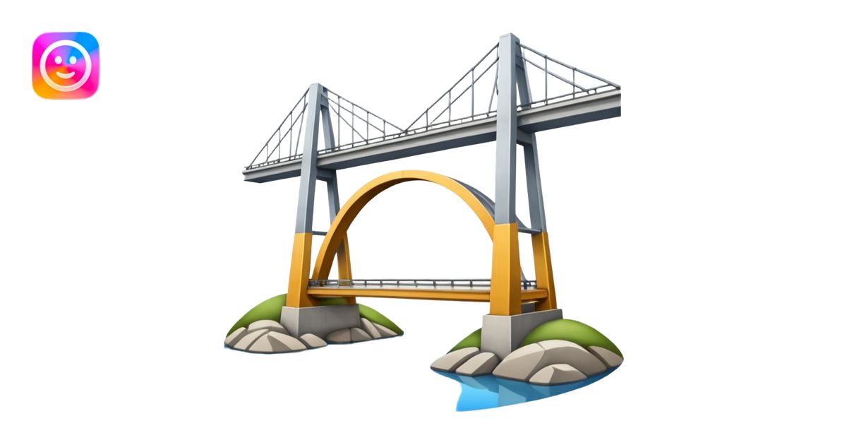 modern bridge emoji | AI Emoji Generator