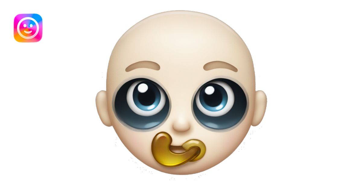 baby pacifier with eyes emoji | AI Emoji Generator