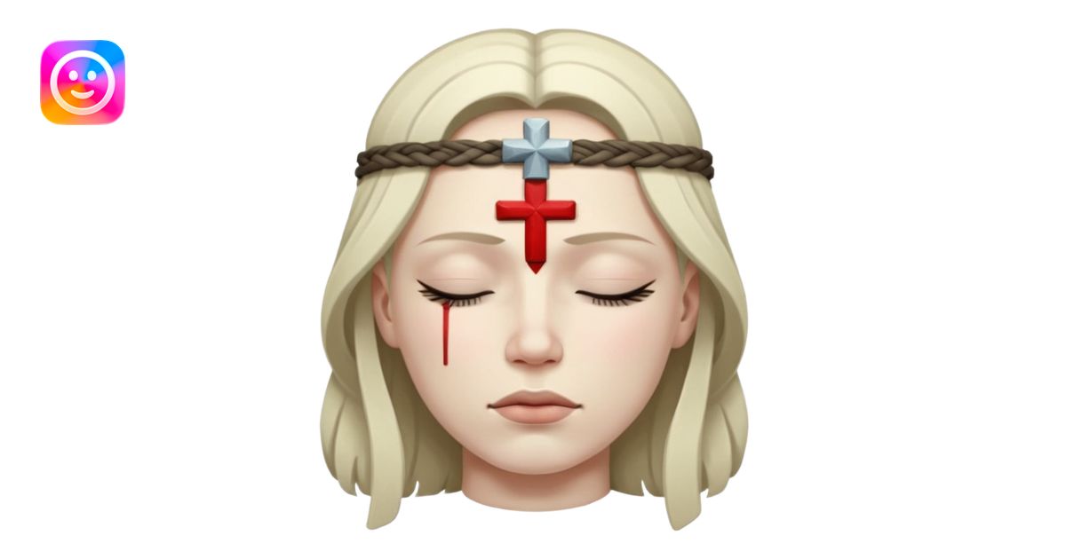 Warrior dead and closed eyes with cross eye emoji | AI Emoji Generator